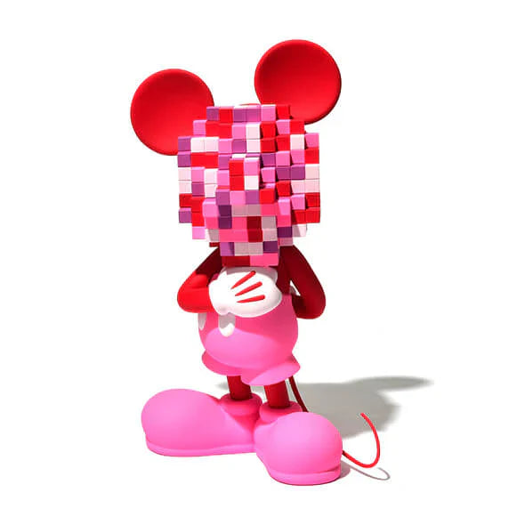 Mickey Mouse (mosaic art style) 40cm Tall (Red)