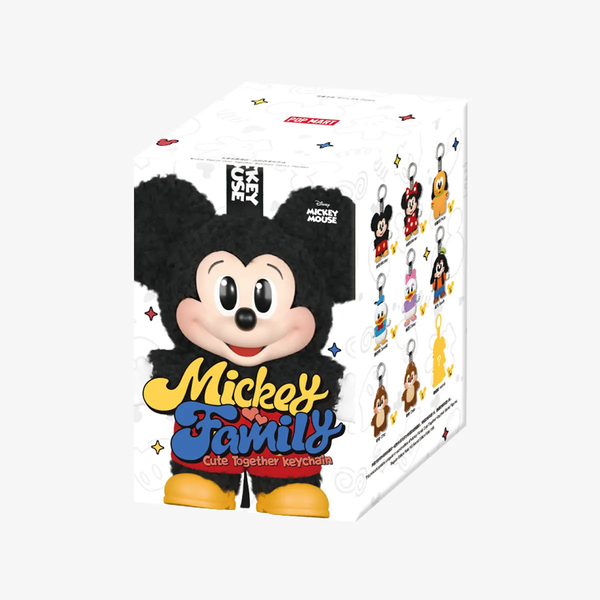Pop mart Mickey Family Cute Together Keychain Series Figures (Sold per
