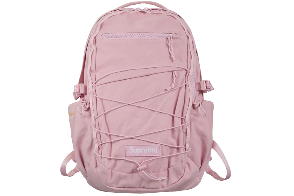 Supreme Logo Backpack (SS25) Light Pink