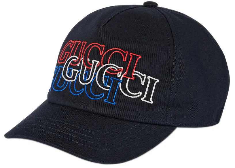 Gucci Black Logo-Embroidered Baseball Cap
