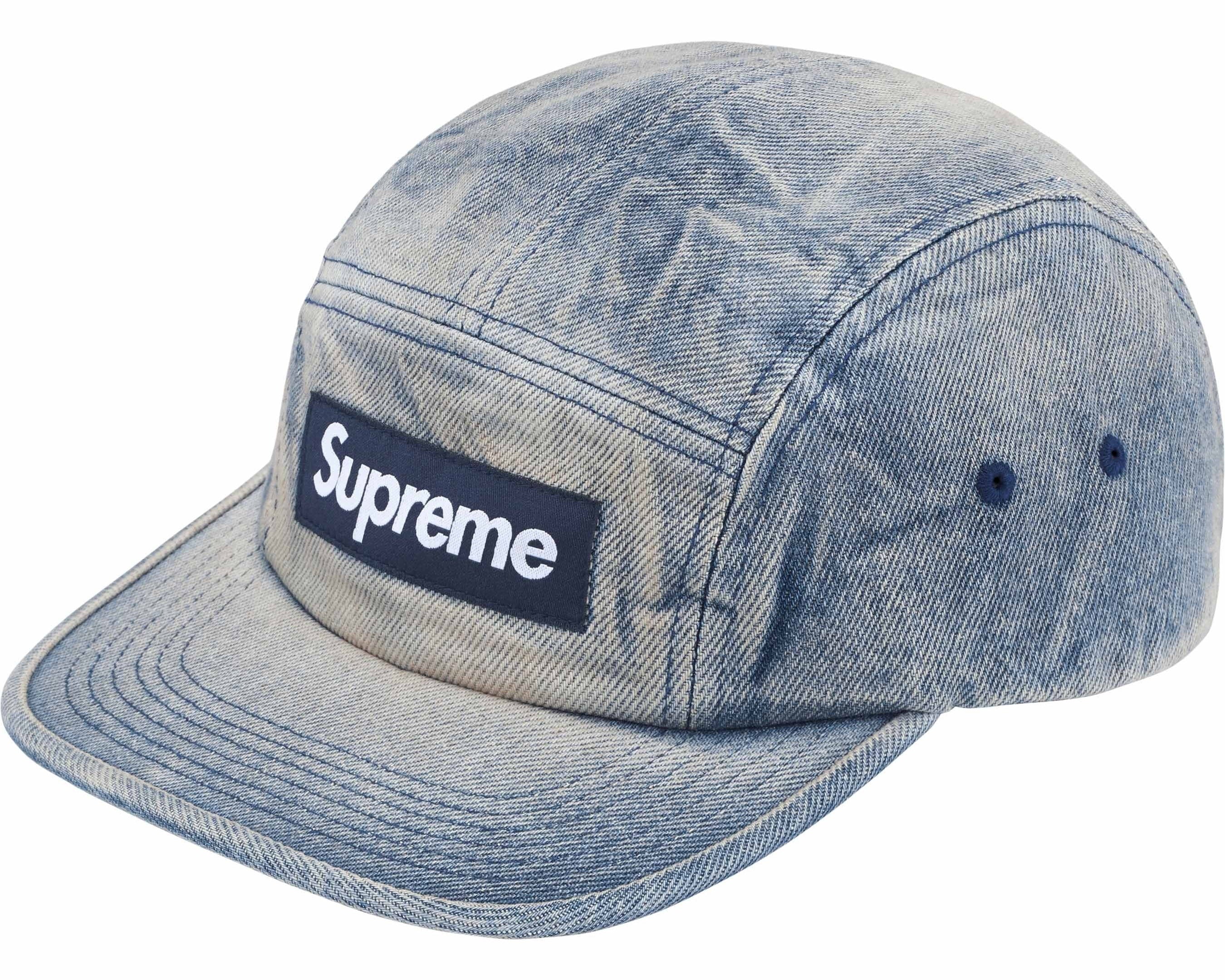 Supreme Washed Chino Twill Camp Cap (FW25) Denim