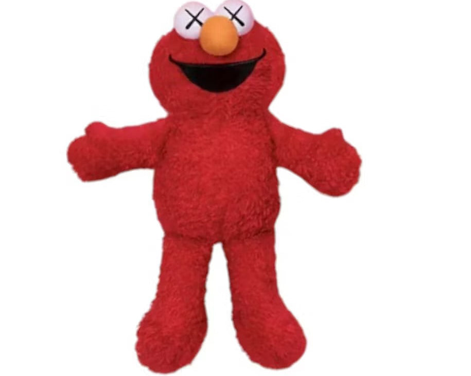 KAWS x Sesame Street Water Parade Elmo Plush Keychain
