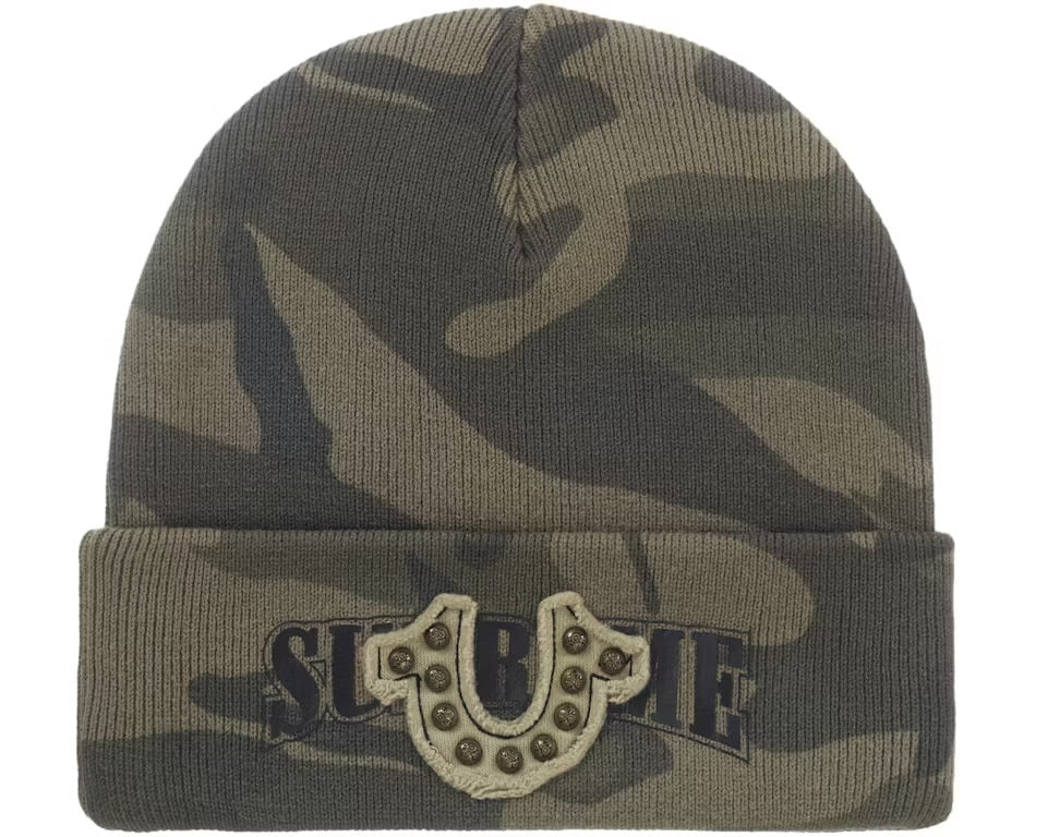 Supreme True Religion Beanie (FW25) Olive Camo