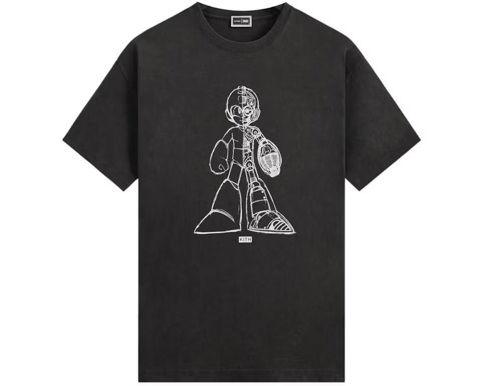 Kith x Capcom Mega Man Sketch Vintage Tee Black
