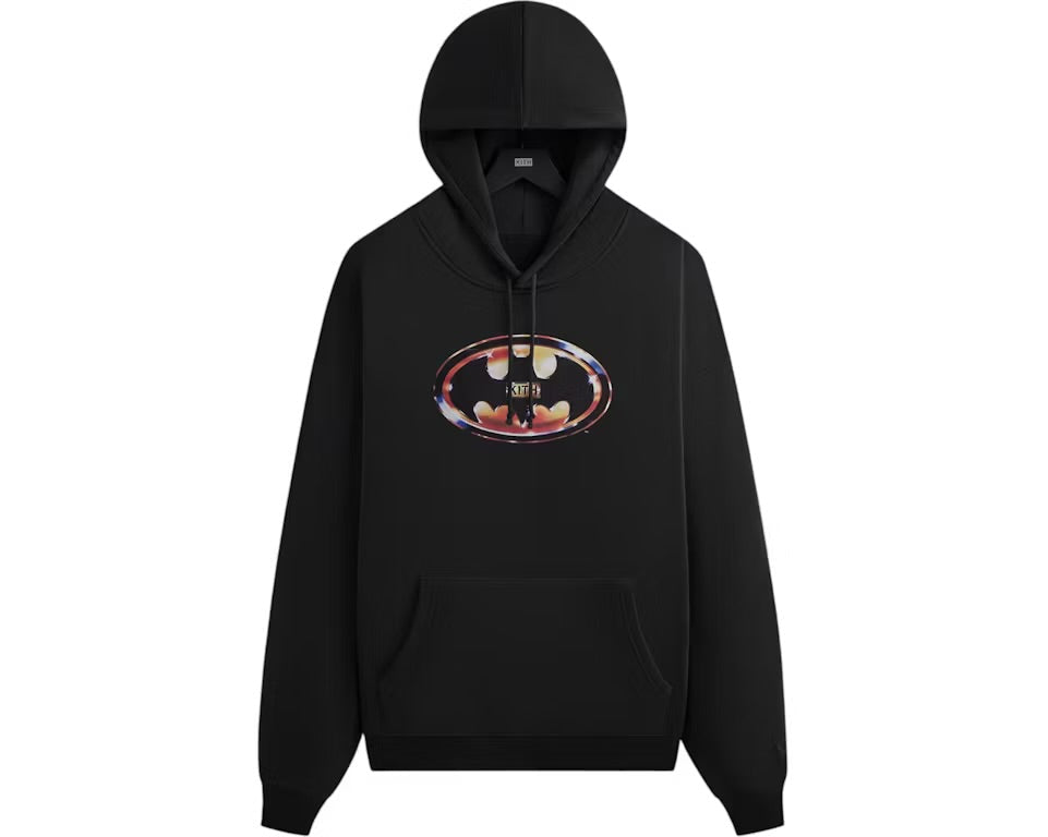Kith x Batman Logo Vintage Nelson Hoodie Black