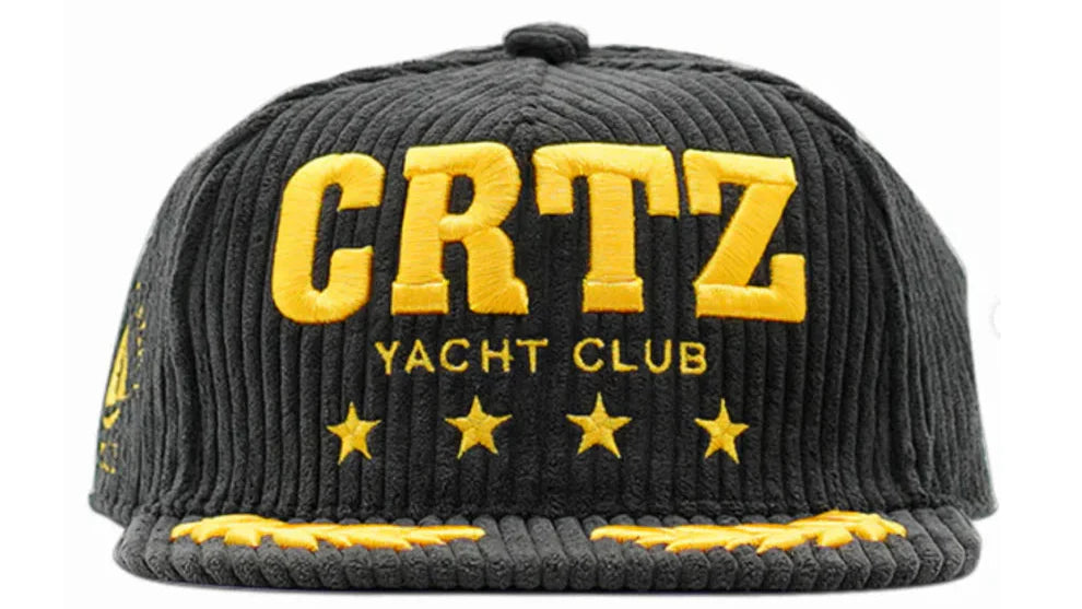 Corteiz Soho Yacht Club Crtz Cap Black