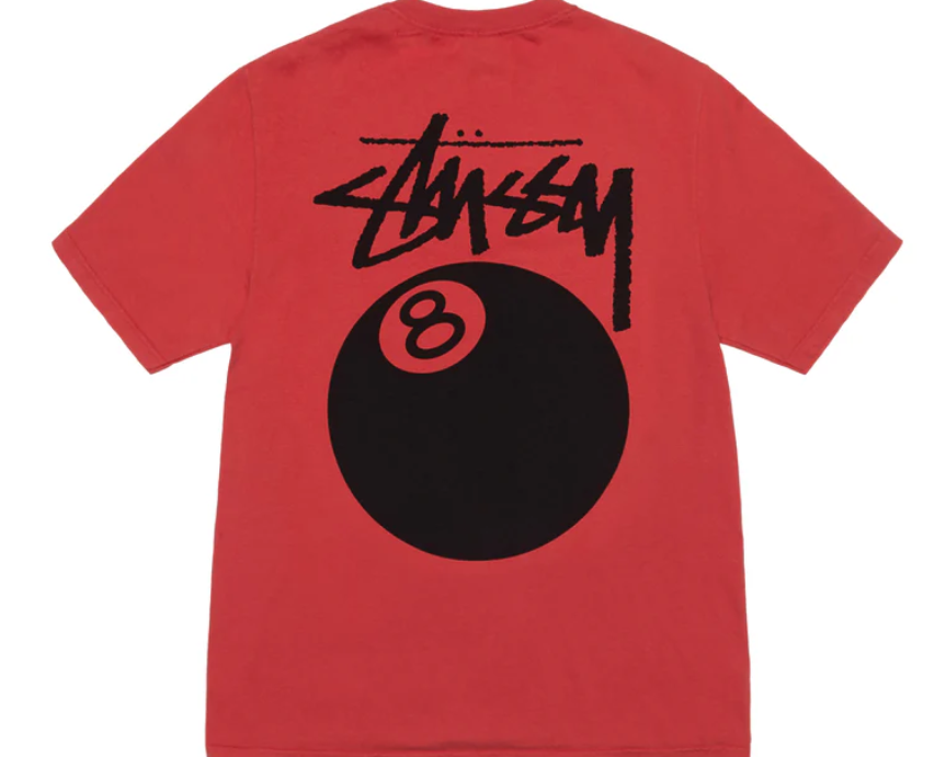 Stussy 8 Ball Pigment Dyed Guava Tee
