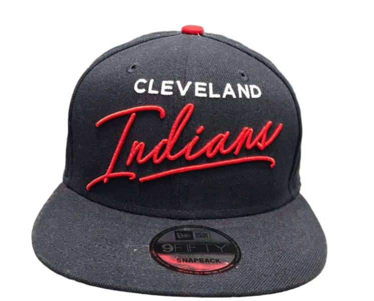 New Era 9FIFTY Cleveland Indians Scripted Turn Snapback